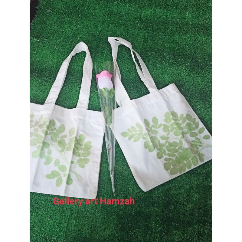 Jual totebag tas ecoprint 20x20 | Shopee Indonesia