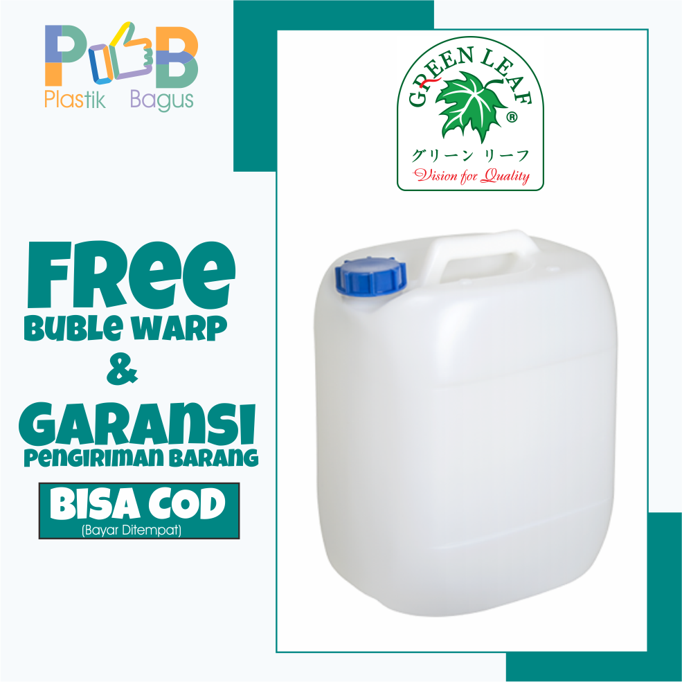 Jual jerigen jurigen 20 liter air minyak green leaf 0220 STEINE ...