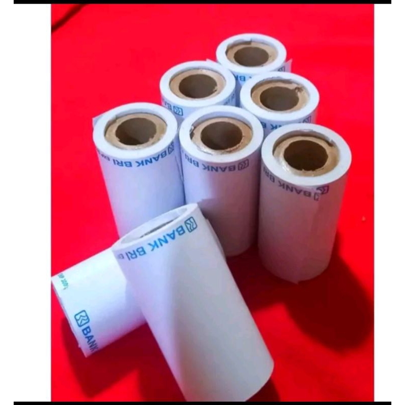 Jual kertas thermal eds BRILINK logo bank BRI UK 57/58x30mm eds logo ...