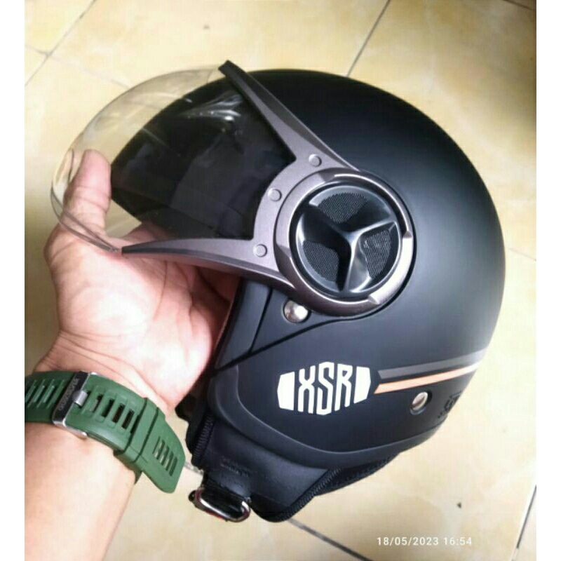 Jual HELM RETRO CARGLOSS PRIA WANITA HALF MASK BOGO PILOT DEWASA XSR ...