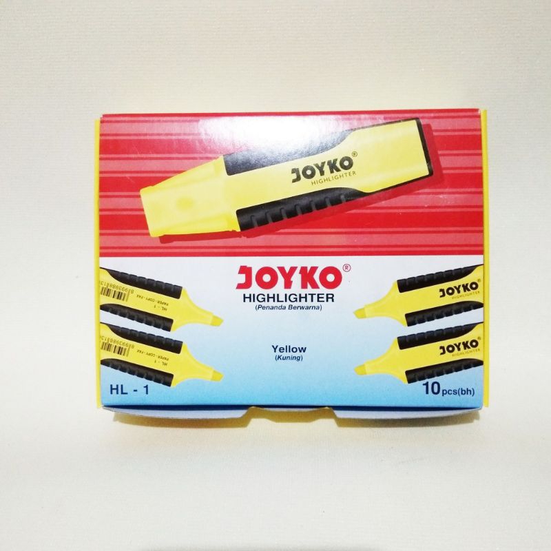Jual HIGHLIGHTER JOYKO HL1~HL-5 PER PAK (10PCS) | Shopee Indonesia