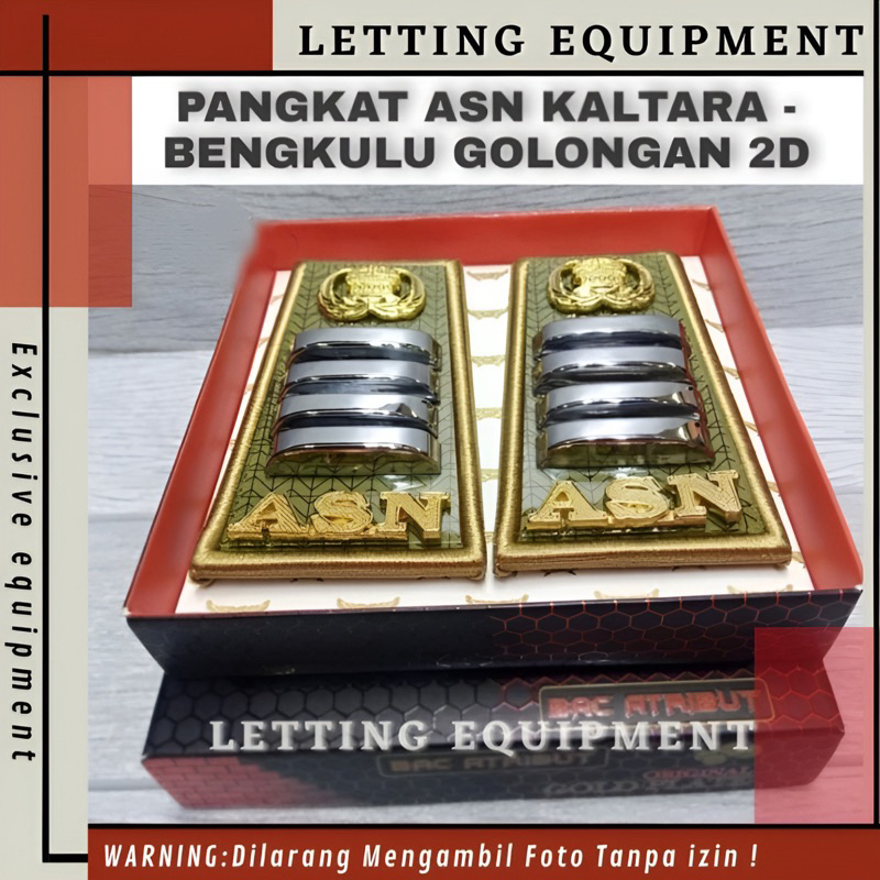 Jual Pangkat PNS ASN KALTARA BENGKULU Golongan 2D Mika Kilap akrilik ...