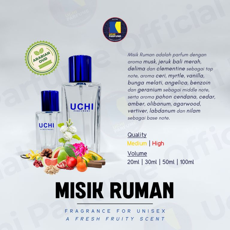 Jual Uchi Parfume Misik Ruman (20ml,30ml,50ml) | Shopee Indonesia