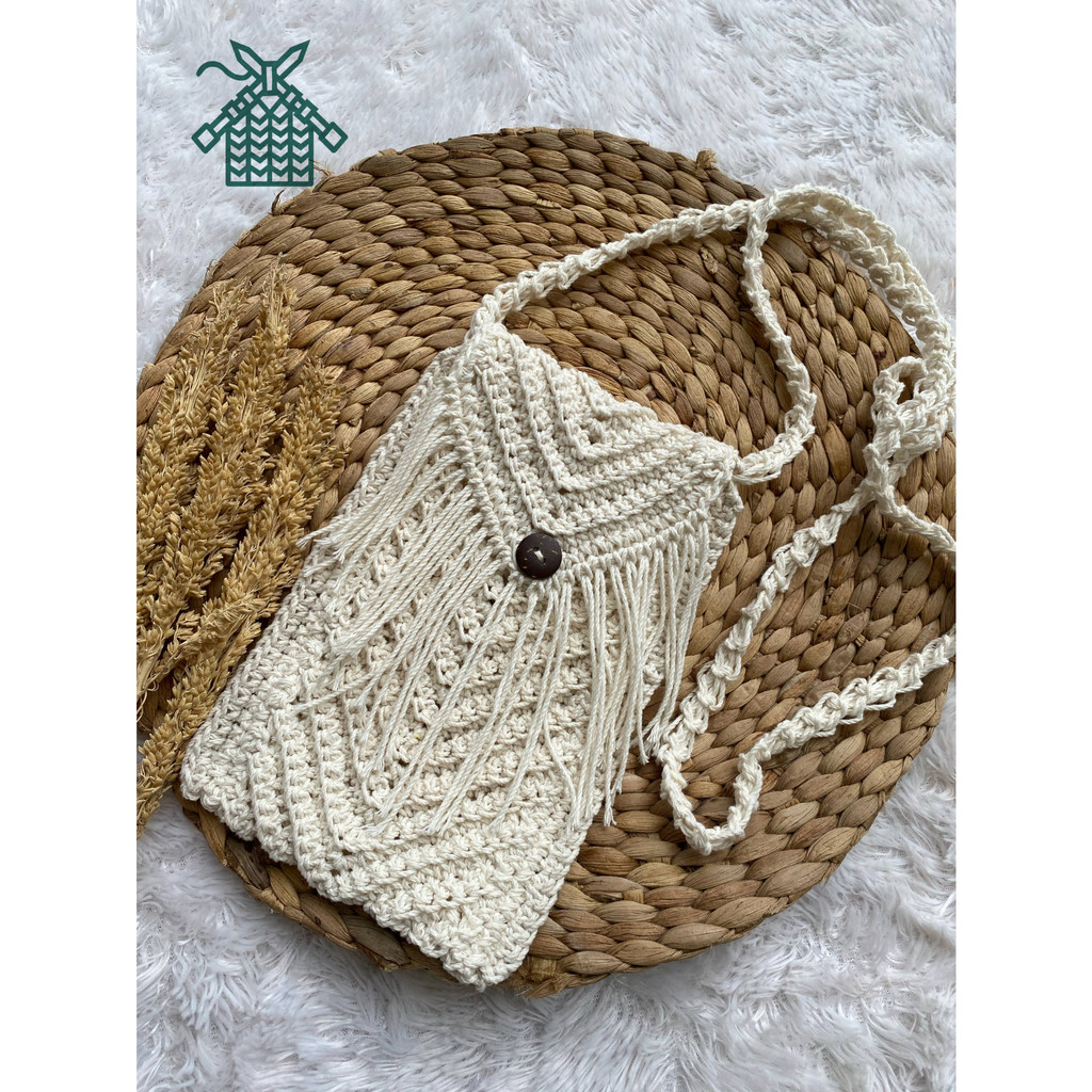 Jual tas selempang rajut unik / tas handmade 3D UNIK / phonebag tas ...