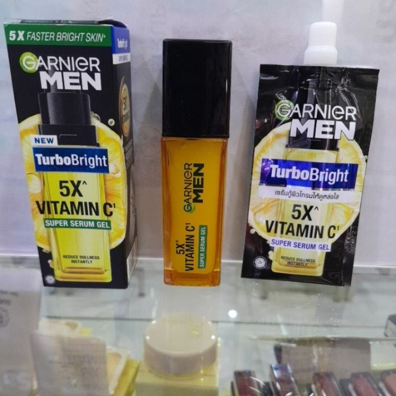 Jual Garnier men super serum turbo bright 5x vitamin c | Shopee Indonesia