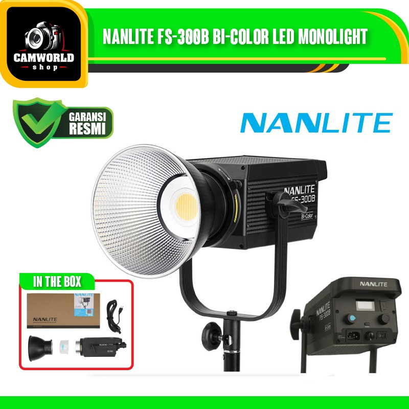Jual Nanlite FS-300B Bi-Color LED Monolight - Nanlite FS 300B LED Light ...