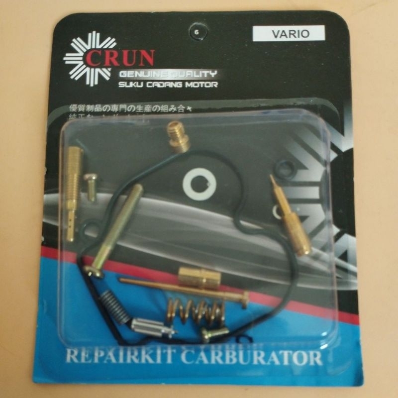 Jual Crun Repairkit Carburator VARIO (KVB) /BEAT (KVY) /Scoopy /Spacy ...