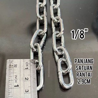 Jual Rantai Kapal 1/8 inch STAINLESS STEEL Rante Besi Gembok Pagar ...