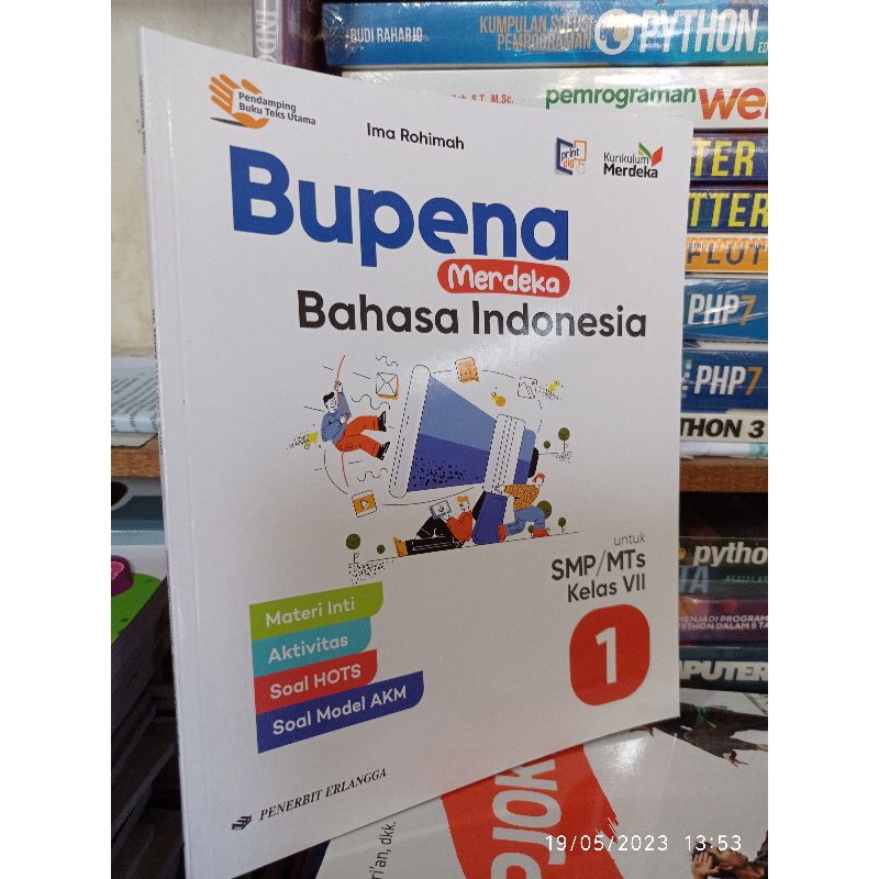 Jual Bupena bahasa indonesia kelas 1 smp (7) kurikulum merdeka penerbit erlangga | Shopee Indonesia