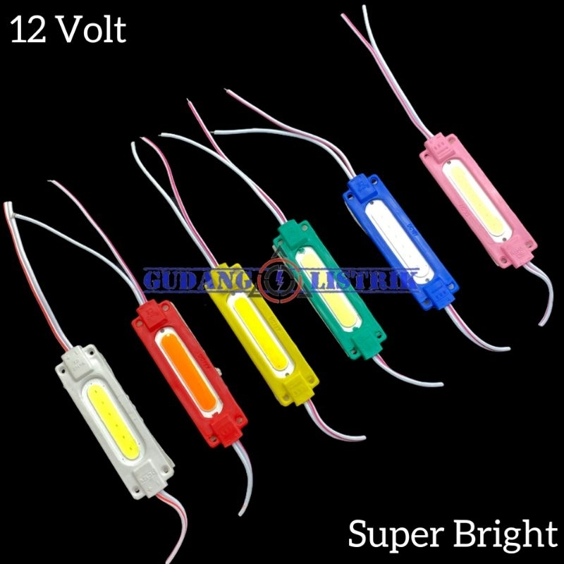 Jual Lampu Led Module COB DC 12 Volt Anti Air Cahaya Nyebar | Shopee ...
