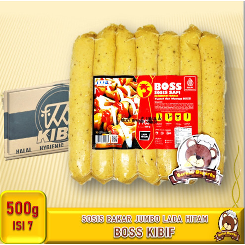 Jual Boss Sosis Bakar Lada Hitam Jumbo 500g Kibif Sosis Bakar ...