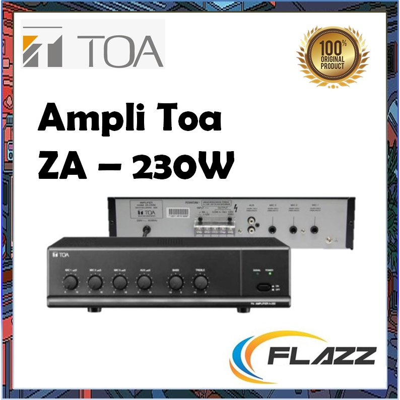 Jual Ampli TOA ZA230W, ZA 230W, ZA230 W, 230 W Original, 30 Watt | Shopee Indonesia