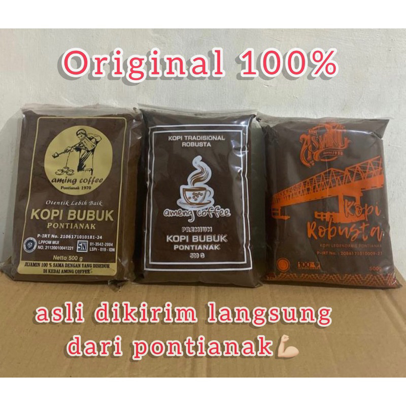 Jual KOPI AMING Coffee shop kopi bubuk legendaris Aming asli pontianak ...