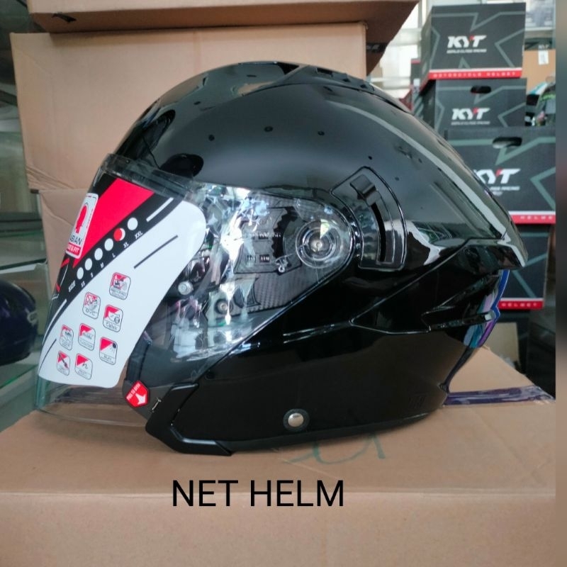 Jual HELM KYT NFJ SOLID BLACK GLOSSY ORI KYT NFJ ONGKIR HANYA 2 KG ...