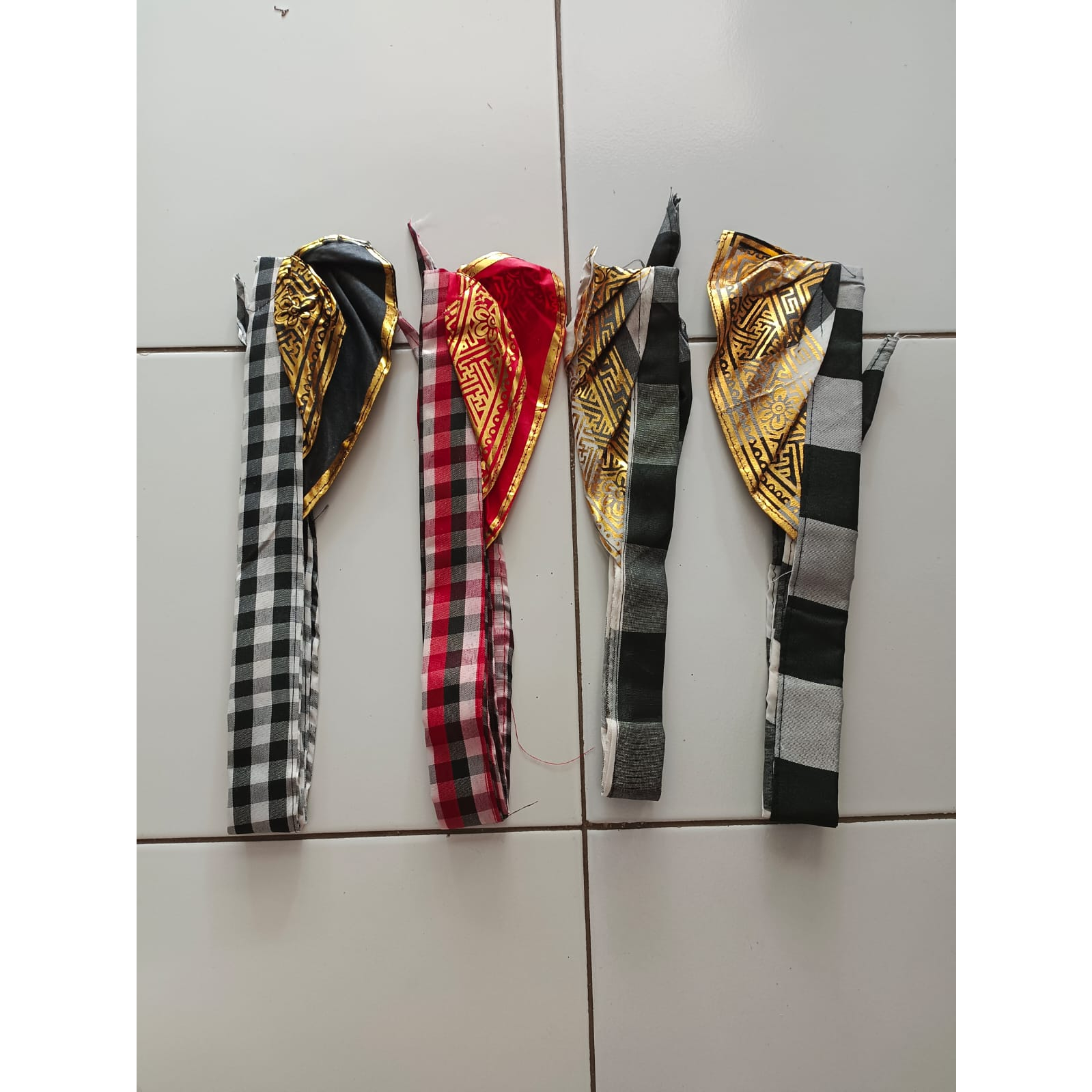 Jual UDENG BALI SETENGAH JADI IKAT KEPALA KHAS BALI / UDENG PRADA KHAS ...