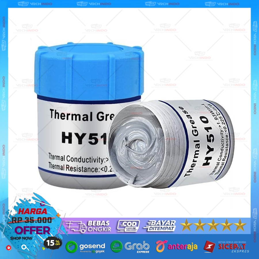 Jual Thermal Pasta / Paste / Grease Processor PC Komputer / Laptop / HP / PS | Halnziye HY510 ...