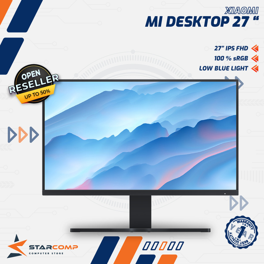 Jual Xiaomi Mi Desktop Monitor 27" 75hz LED IPS FHD 1080P 100% sRGB ...