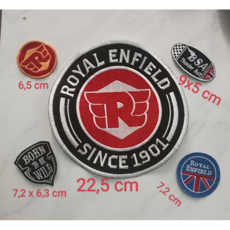 Jual backpatch bordir royal Enfield aksesoris tempelan baju | Shopee ...
