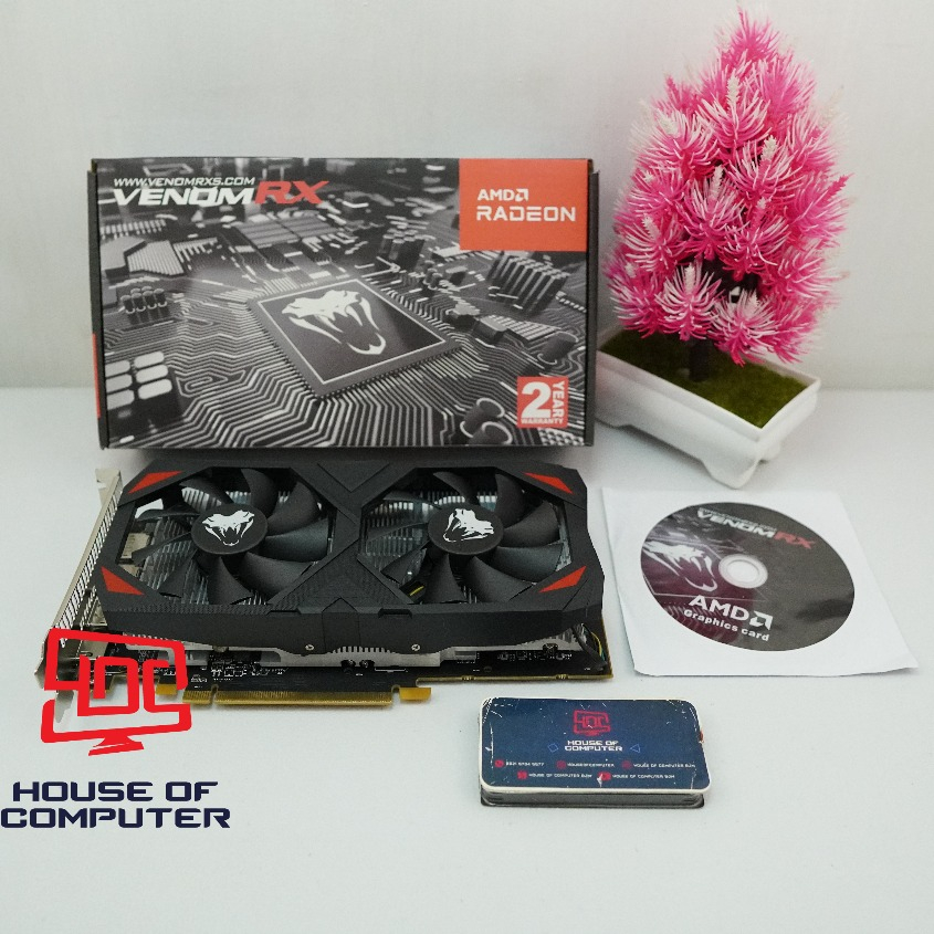 Jual VGA VENOM RX RX 580 8GB DDR5 256 BIT DUAL FAN RX580 RADEON ...