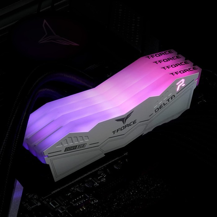 Jual TEAM DELTA RGB WHITE DDR5 PC5-48000 6000MHz 64GB ( 2x32GB ...