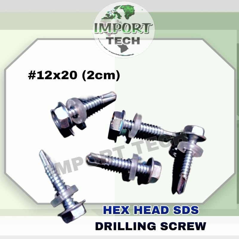 Jual Baut Sekrup Skrup Baja Ringan 2cm Roofing Galvalum Driling Murah ...