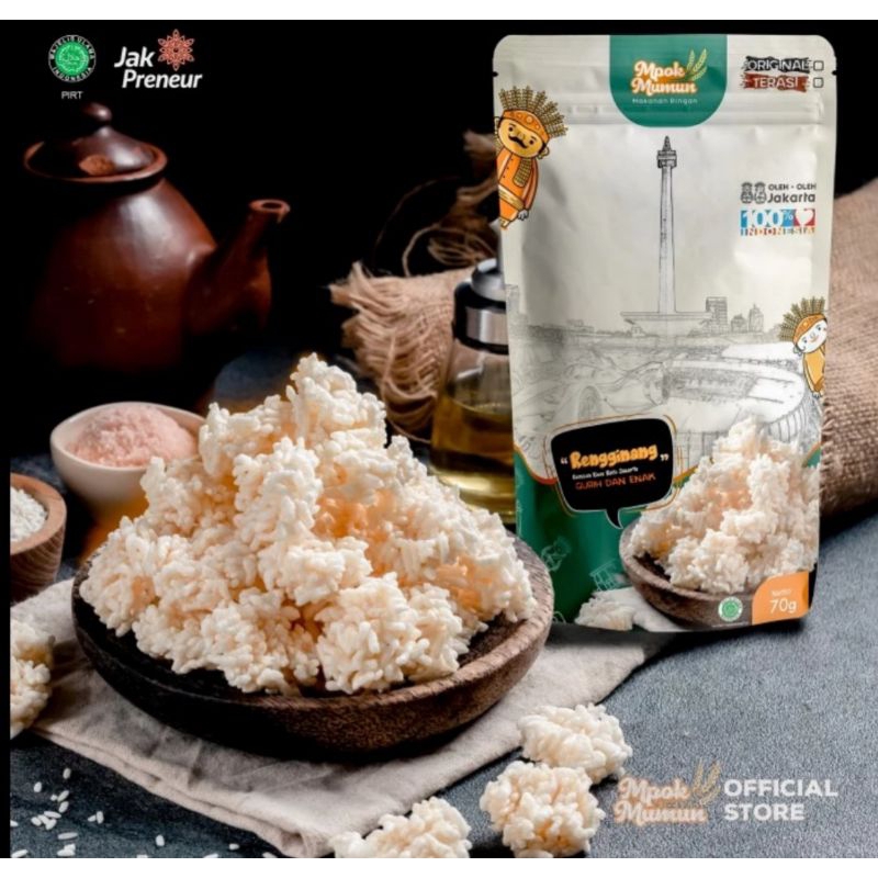 Jual Rengginang Khas Betawi Matang Mini Rasa Original Terasi Mpok Mumun ...