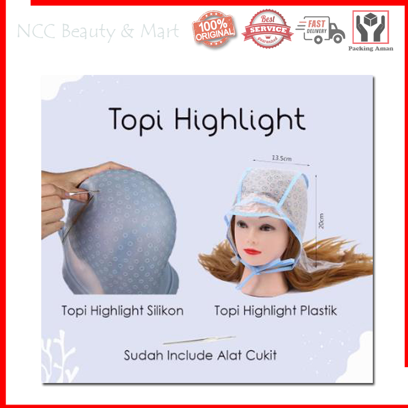 Jual * NCC * Highlight Cat Rambut Topi Bleaching Topi Cat Semir Rambut ...