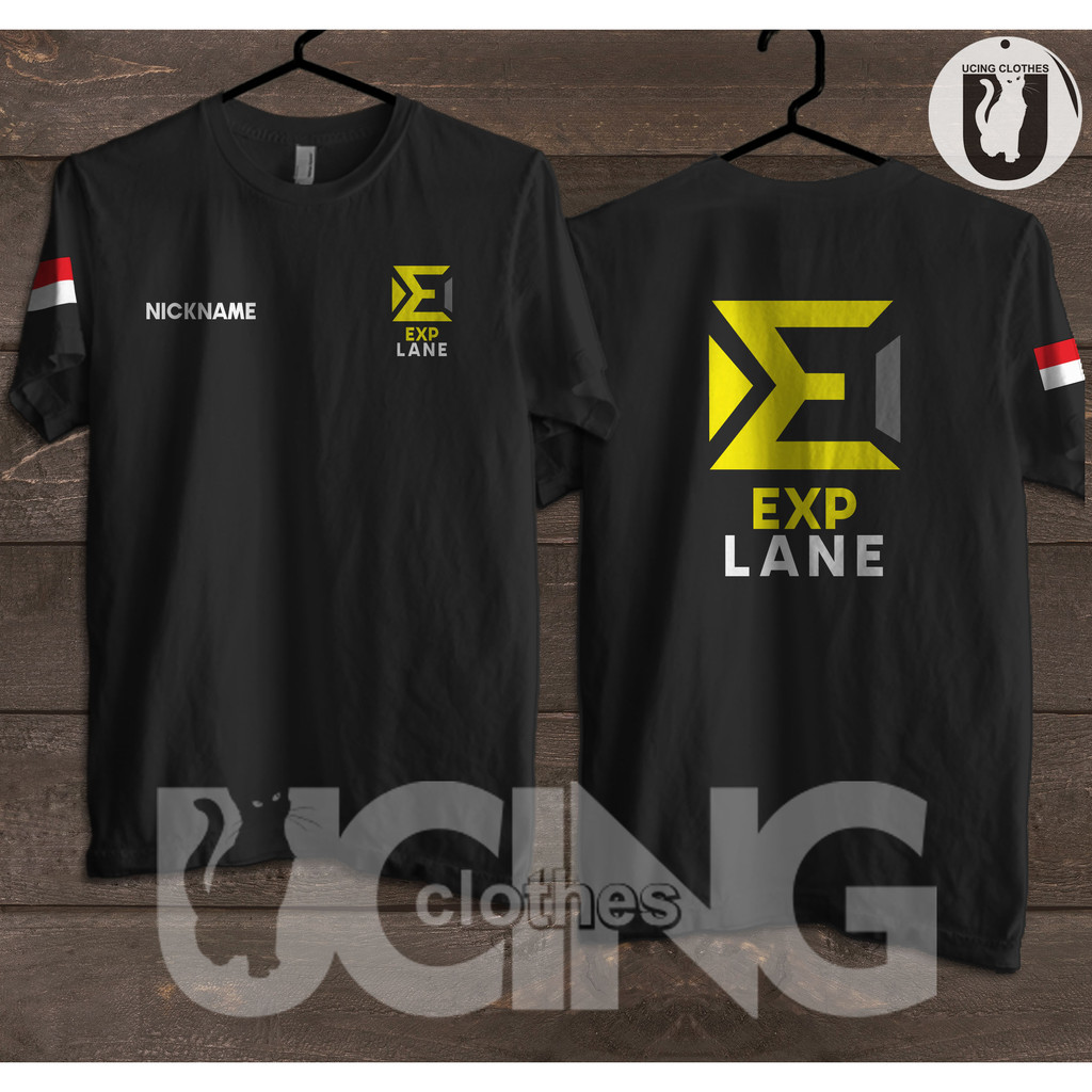 Jual Kaos Baju Role MLBB Exp Lane Gratis Nickname Kaos Game | Shopee ...