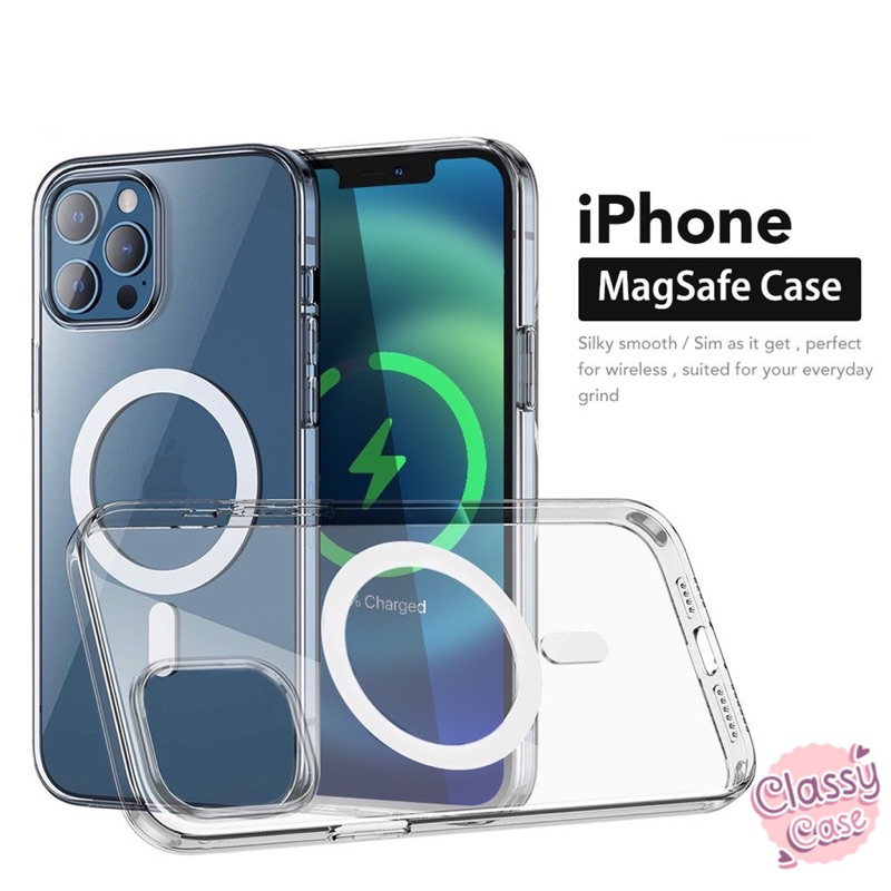 Jual MAGSAFE CASE ACRYLIC - Fullcover Anticrack softcase premium - iPhone XR 11 12 13 PRO PROMAX ...