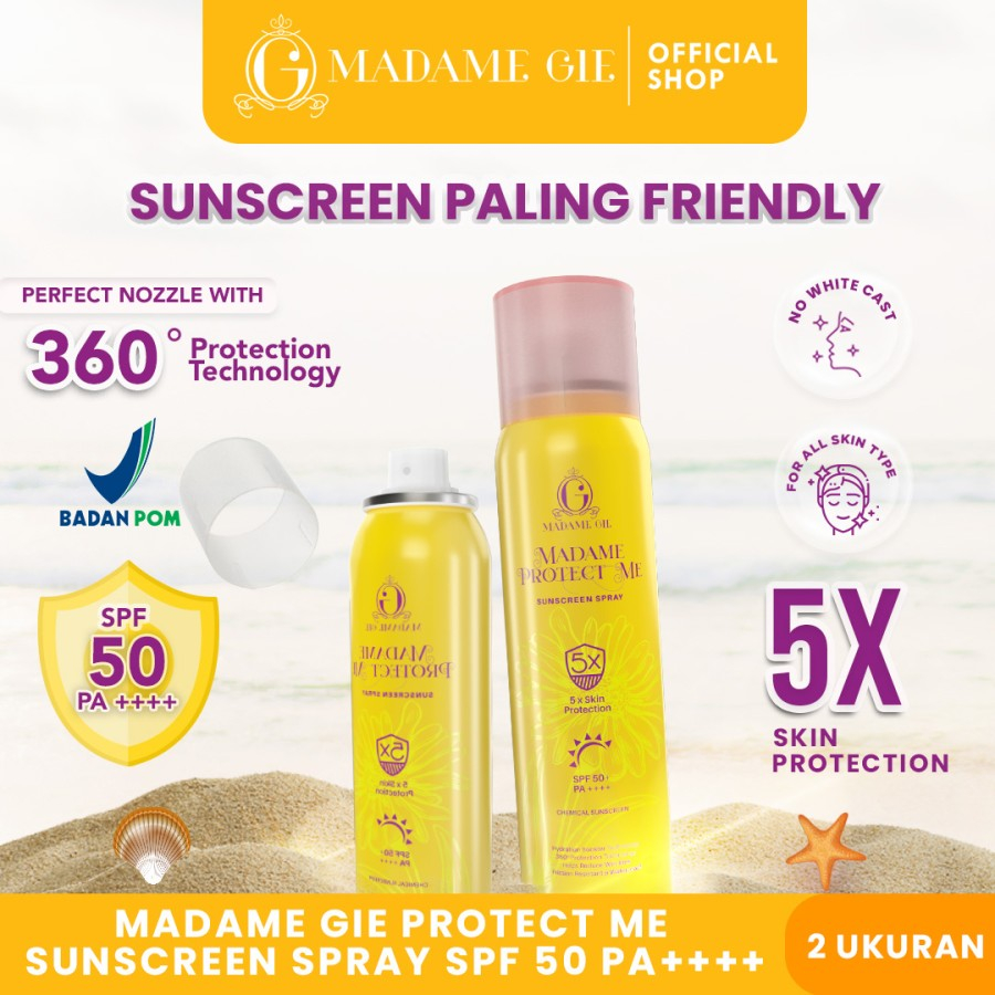 Jual Madame Gie Sunscreen Spray Spf 50 PA ++++ / Madam Sun - Skincare ...