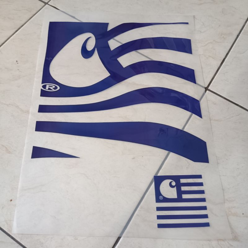 Jual SABLON DTF CARHARTT FLAG BIRU SABLON DTF | Shopee Indonesia