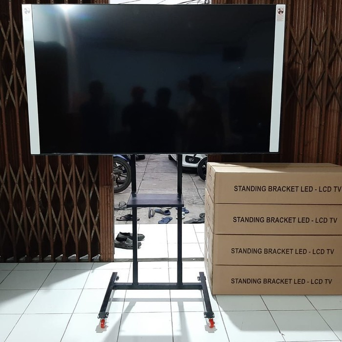 Jual Bracket Standing TV LED Stand Roda 32 - 65 Inch Hitam Tripod ...