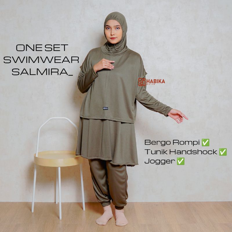 Jual Baju Renang Muslimah Syari- Setelan Sporty Dewasa - One Set ...