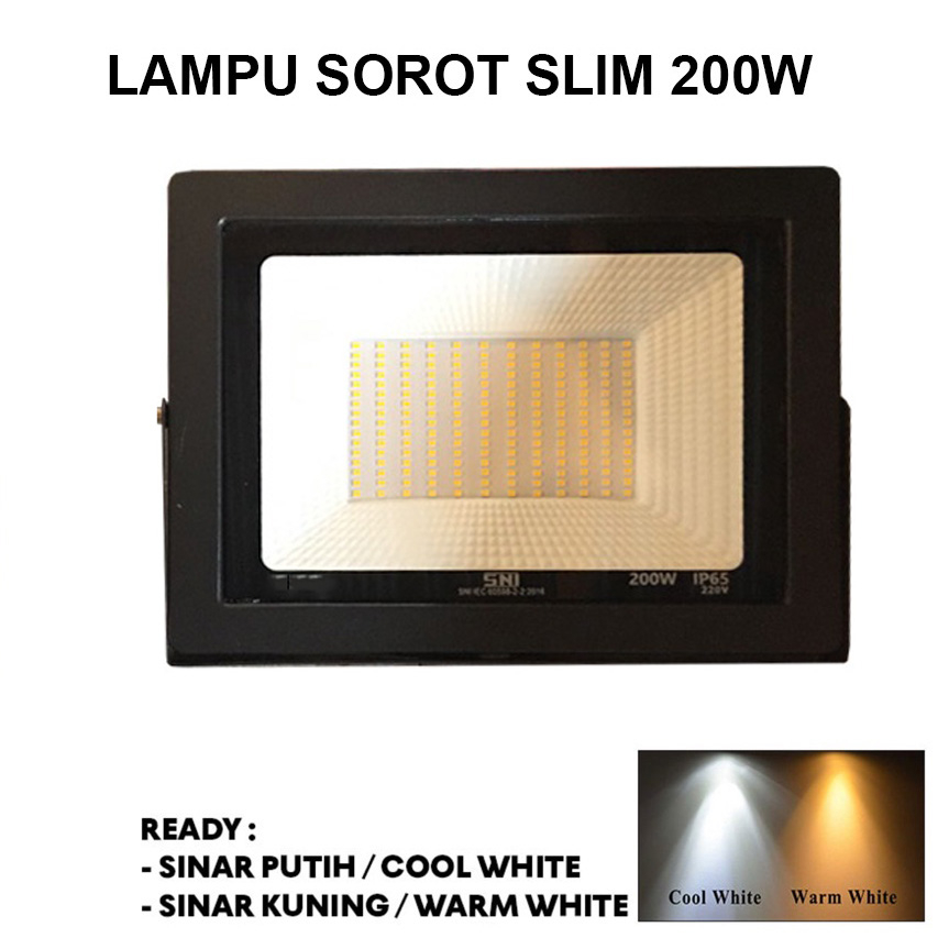 Jual COD Lampu Sorot LED 10W 20W 30W 50W 100W 200W / Outdoor / Tembak / Panggung / Lapangan ...