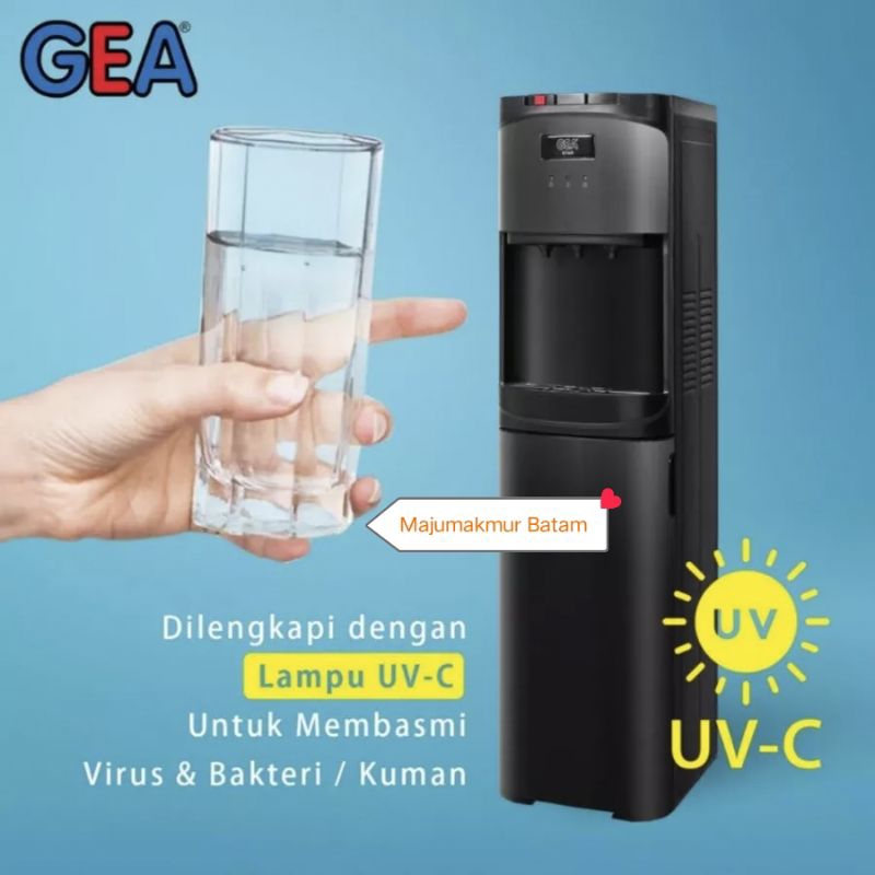 Jual DISPENSER GEA GALON BAWAH DENGAN UV-C ANTI BAKTERI | Shopee Indonesia