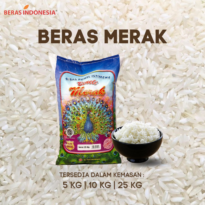 Jual BERAS MERAK 5 KG | Shopee Indonesia