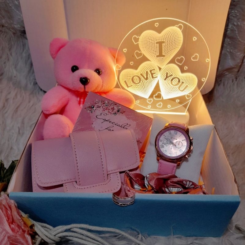 Jual Kado Boneka Beruang dan Lampu Tidur Aesthetic Akrilik 3D LED ...