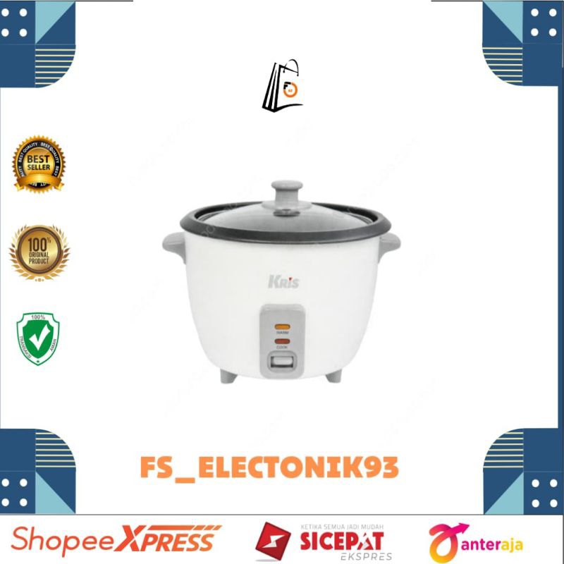 Jual Kris 600 Ml Rice Cooker Rc-3 -Putih /Kris 600 Ml Rice Cooker Rc-3 ...