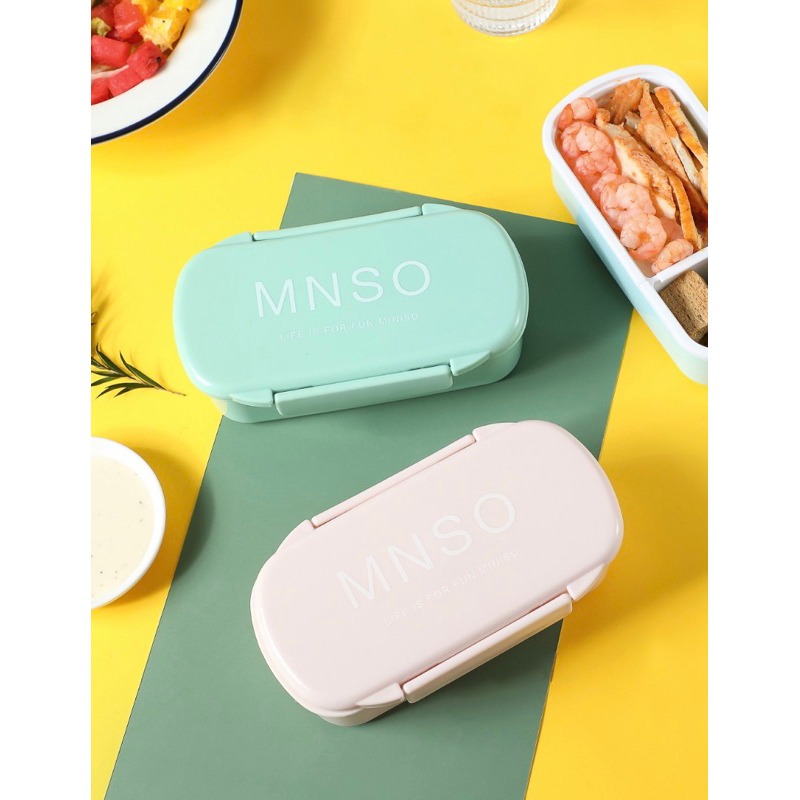 Jual Miniso lunch box size 510 ml | Shopee Indonesia