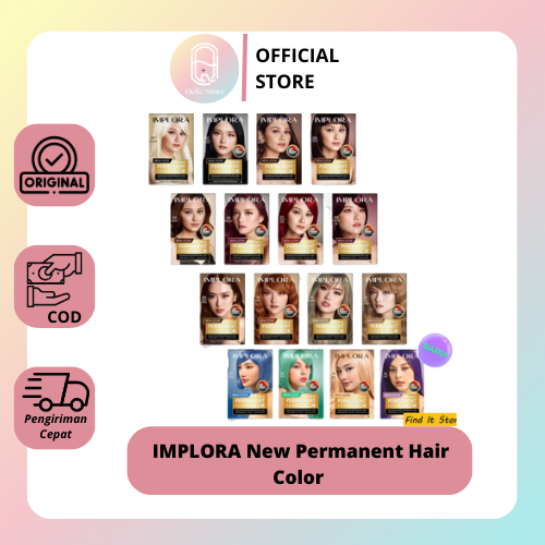 Jual QEILA - IMPLORA New Permanent Hair Color | Pewarna Rambut ...