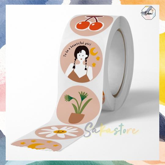 Jual [50PCS- READY STOCK] STICKER BULAT STICKER LABEL KEMASAN BULAT ...