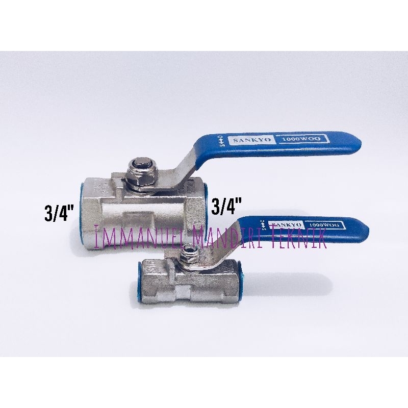 Jual Ball valve sankyo 3/4 ss316 1pc / Stop kran stainless 3/4 sankyo | Shopee Indonesia
