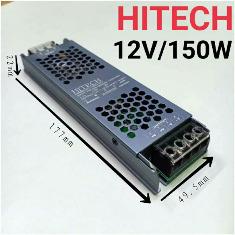 Jual power supply slim HITECH 150W DC 12V | Shopee Indonesia
