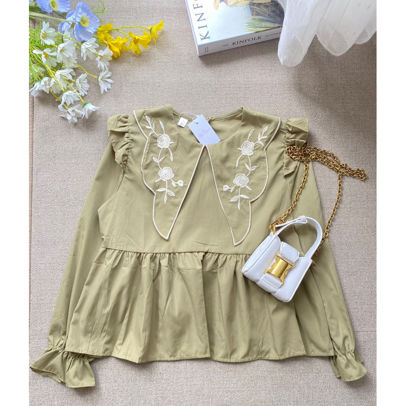 Jual Rara Blouse | Blouse Cantik | Blouse Korea | Korean blouse | Blus Korea | Atasan Korea ...