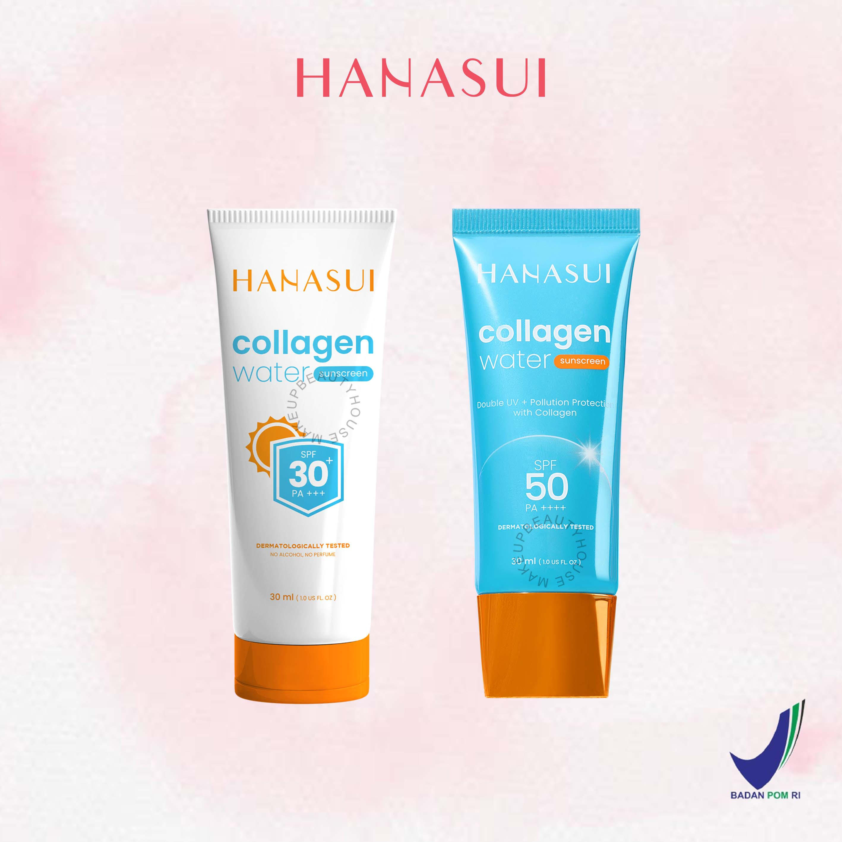 Jual HANASUI Collagen Water Sunscreen SPF 30 | SPF 50 - 30ml | Shopee ...