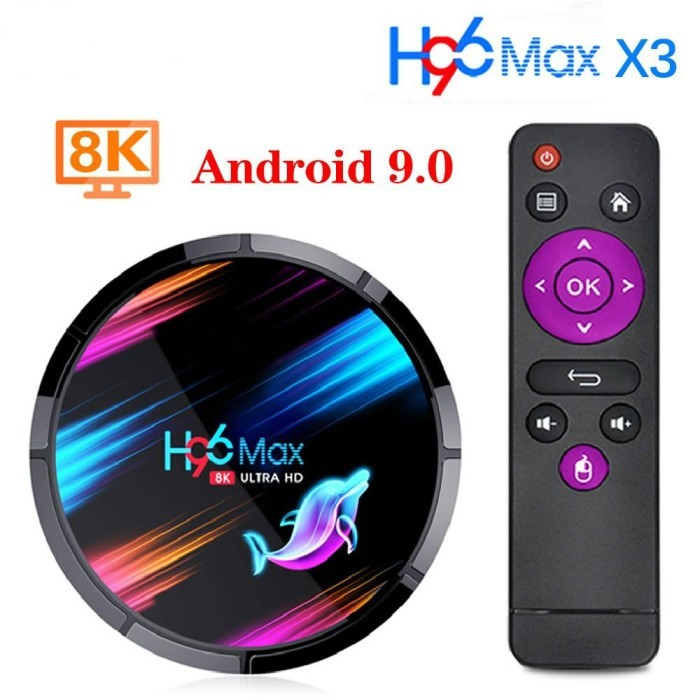 Jual H96 MAX X3 4/64 GB Android 9.0 WIFI DUAL BAND Smart Box Amlogic ...