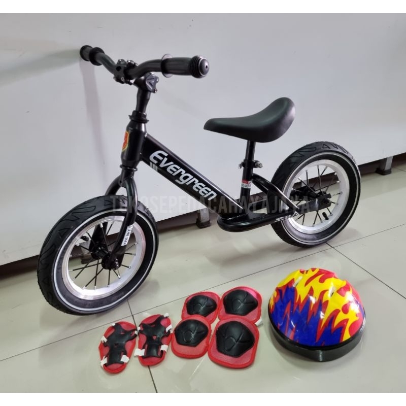 Jual Sepeda Keseimbangan Balance Bike Pushbike Evergreen Ban Pompa FREE ...