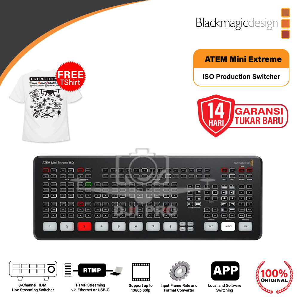 Jual Blackmagic Design ATEM Mini Extreme ISO Production Switcher ...