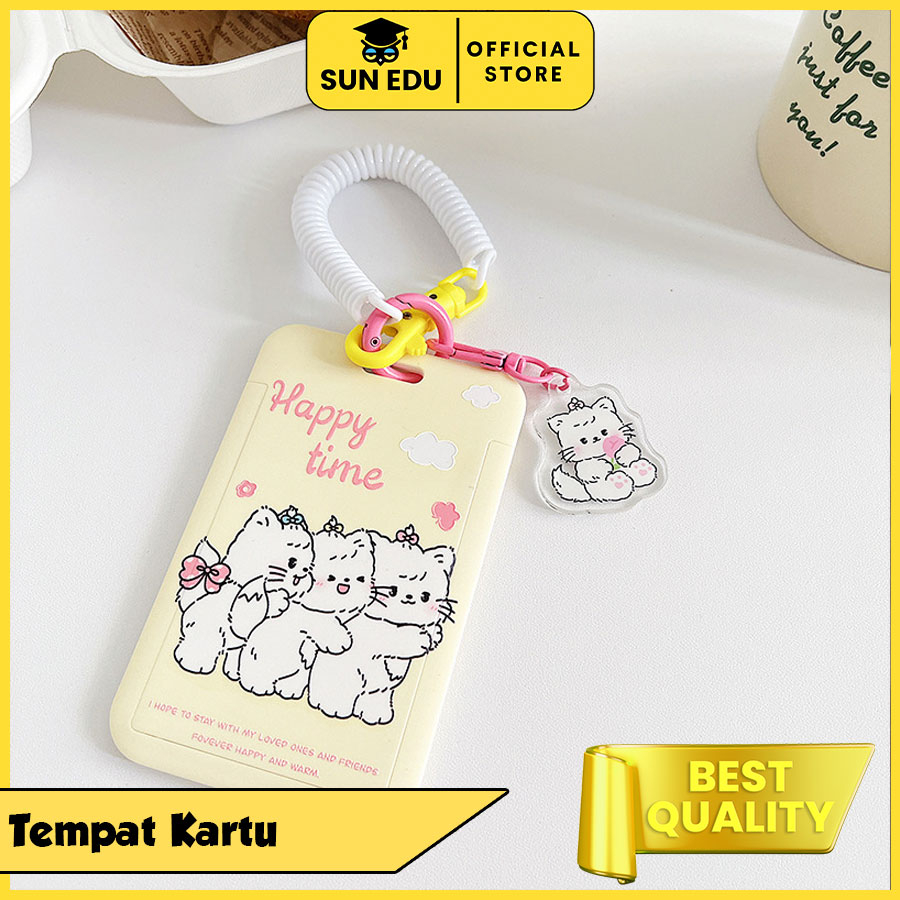 Jual ID Card holder/ Name tag gantungan kartu cute/ Kartu akses MRT ...