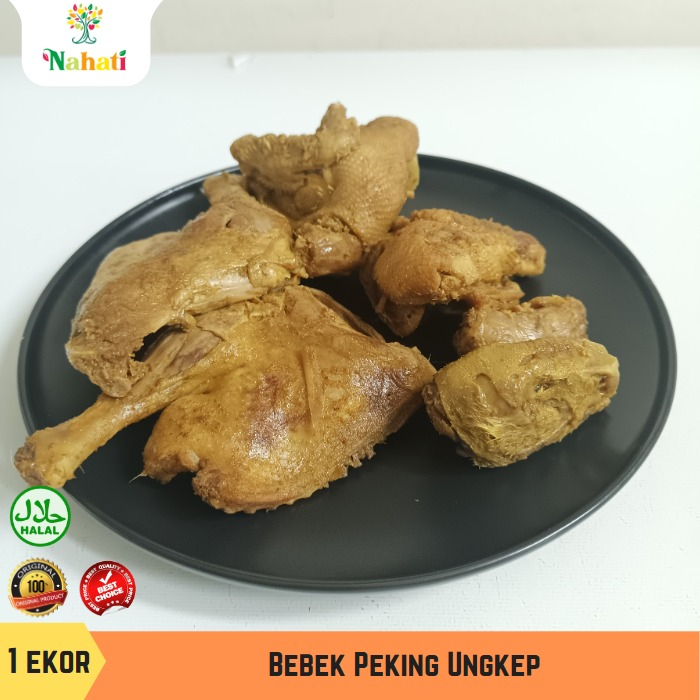 Jual Bebek Peking Ungkep Frozen Bumu Kuning 1 Ekor Potong 4 Free Sambal dan kepala leher, Bebek ...
